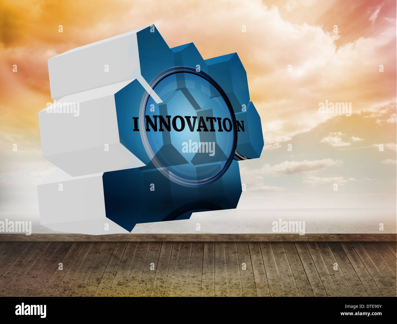 Composite image of innovate on abstract screen Stock Photo - Alamy