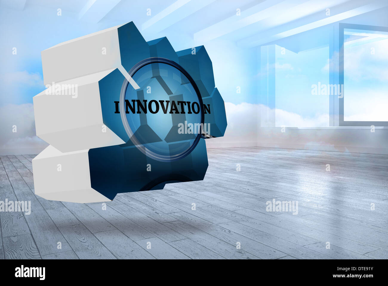 Composite image of innovate on abstract screen Stock Photo - Alamy