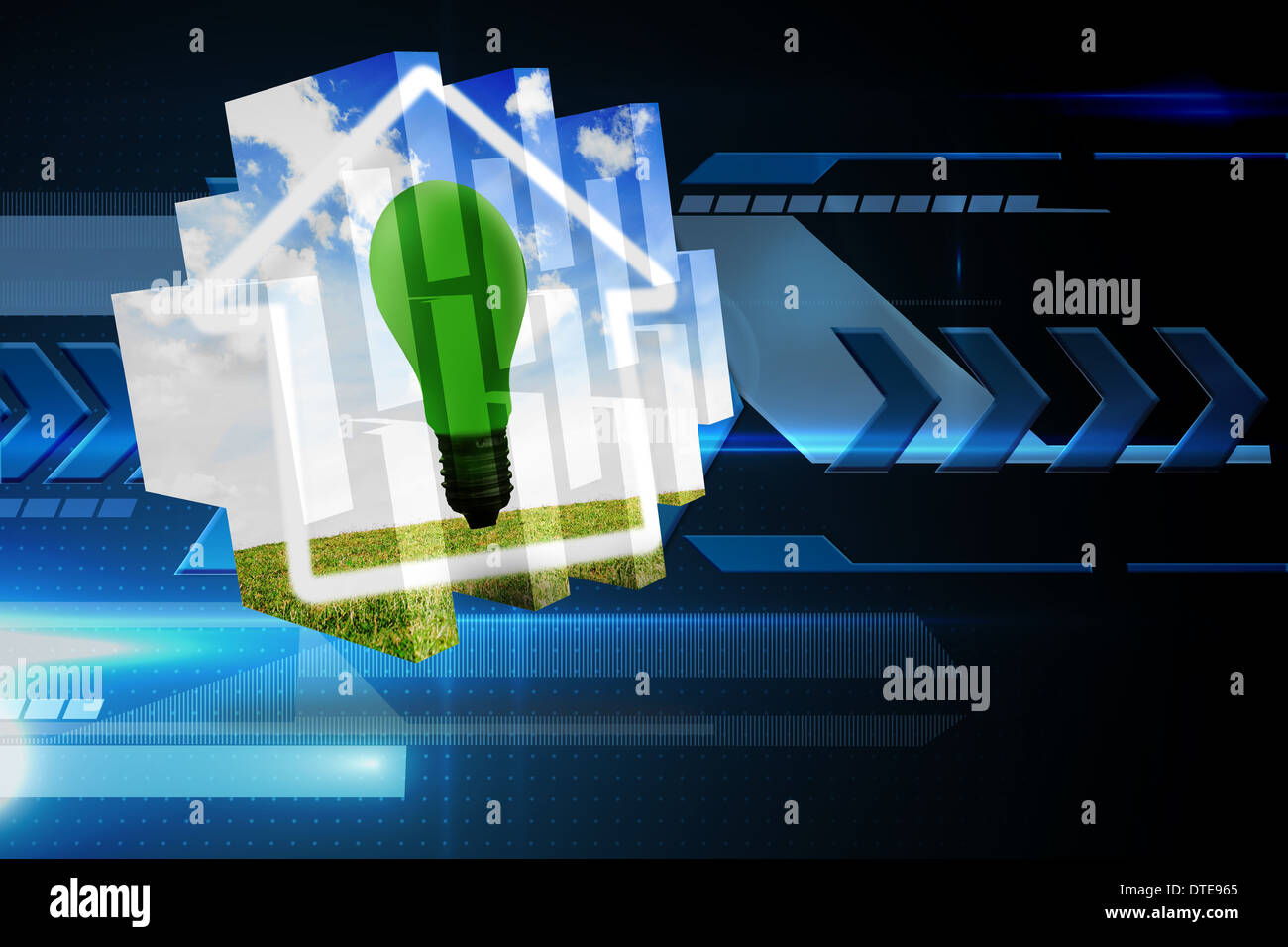 Light bulb on green screen hi-res stock photography and images - Alamy