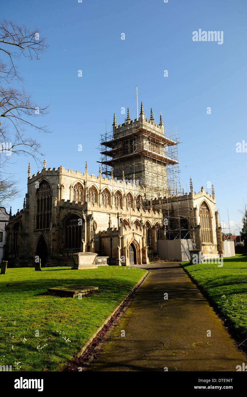 St Swithun Church East Retford, North Nottinghamshire ,UK Stock Photo ...