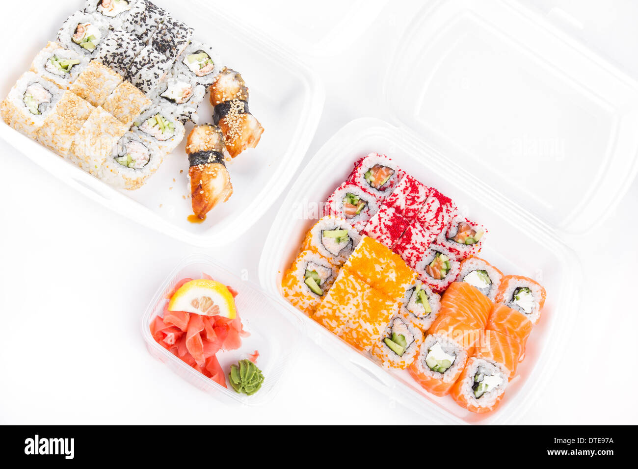 Philadelphia roll set Cut Out Stock Images & Pictures - Alamy