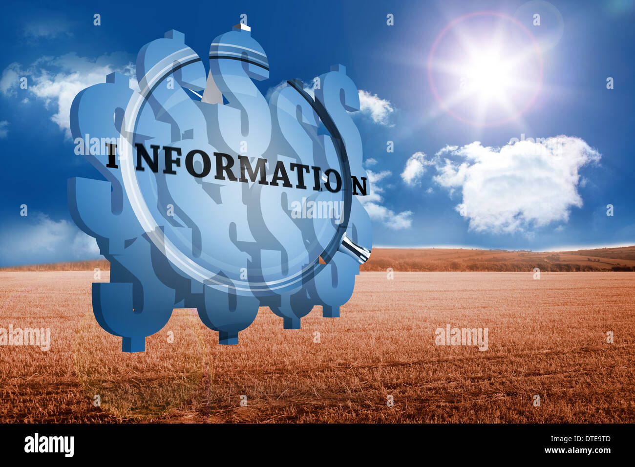 Composite image of information text on abstract screen Stock Photo - Alamy