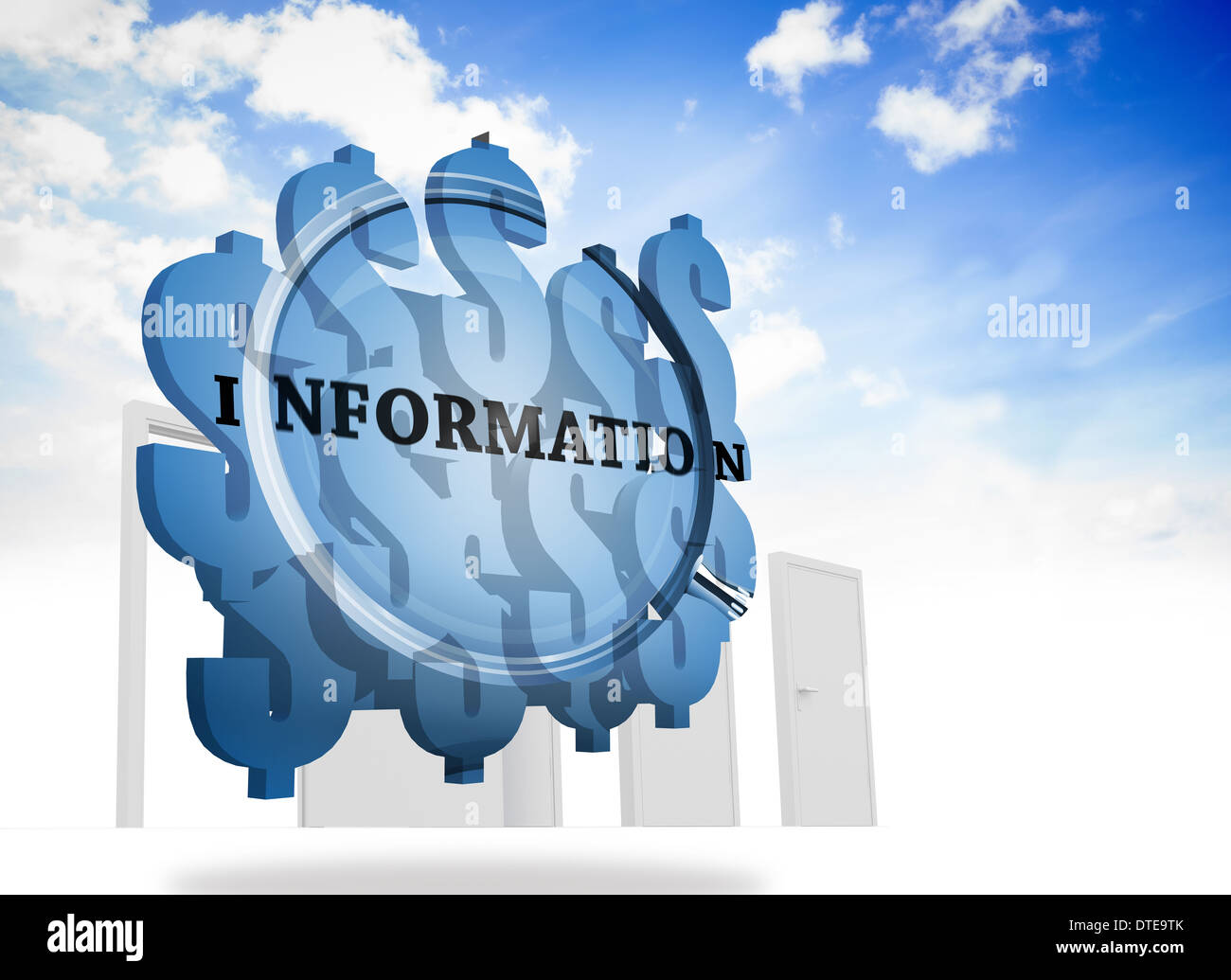 Composite image of information text on abstract screen Stock Photo - Alamy