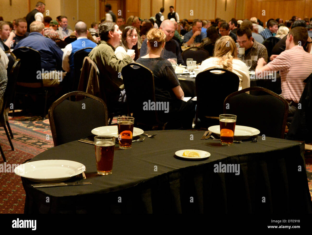 Feb 15, 2014. Denver CO. In memory a table with three plates and three ...