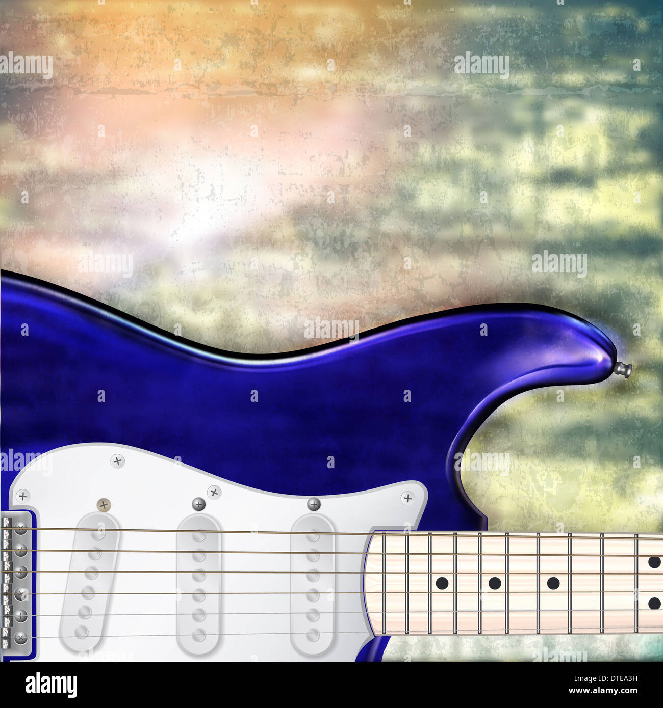 abstract grunge jazz rock background with electric guitar Stock Photo ...