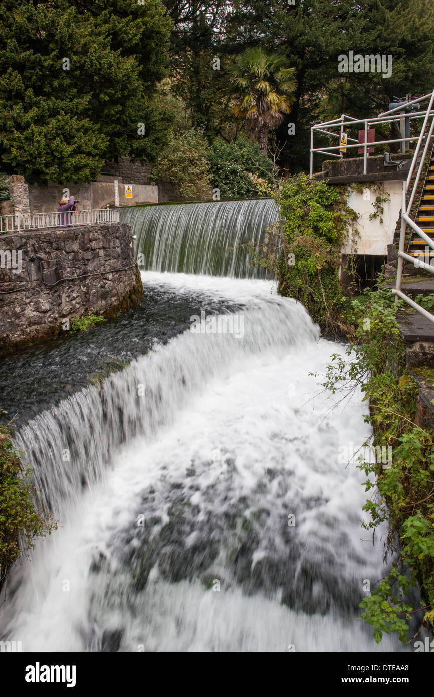 Cheddar gorge Water fall Somerset England UK Stock Photo - Alamy