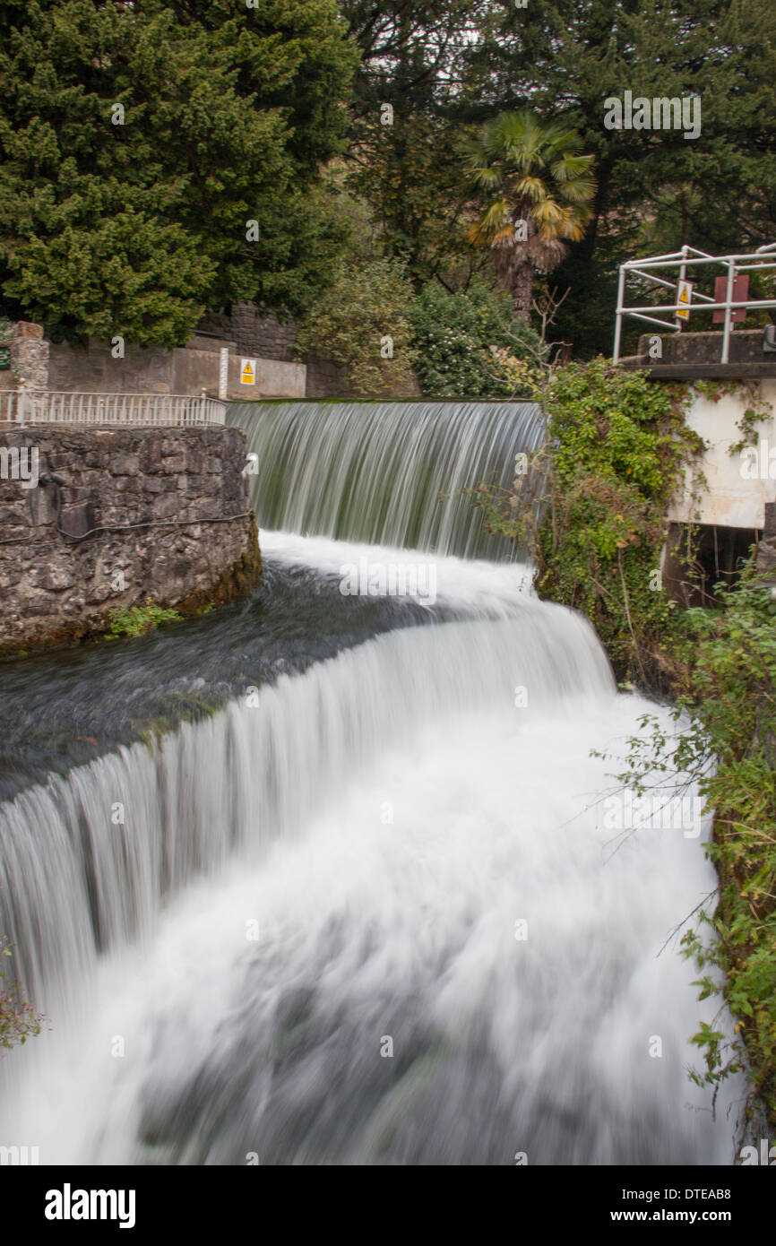 Cheddar gorge Water fall Somerset England UK Stock Photo - Alamy