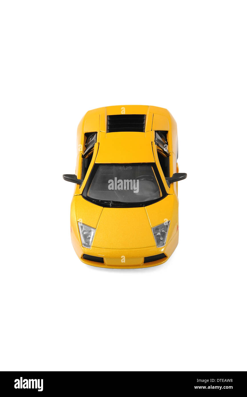Yellow Racing Toy Car Lamborghini Murcielago Stock Photo - Alamy