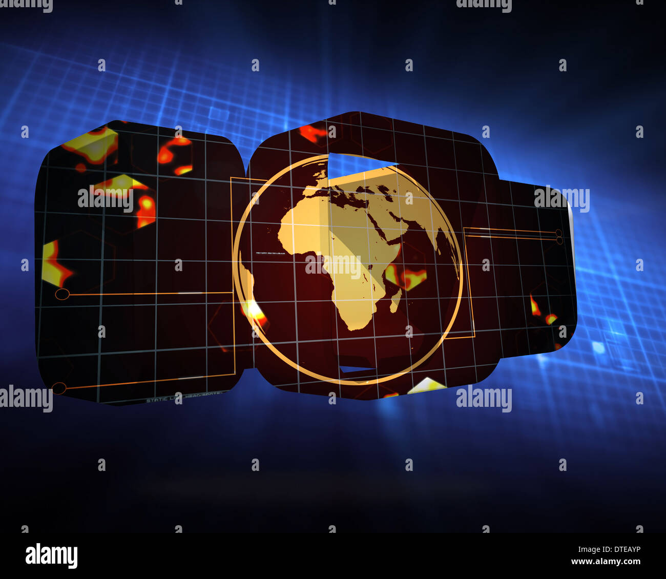 Animation digital screen grid pattern hi-res stock photography and ...