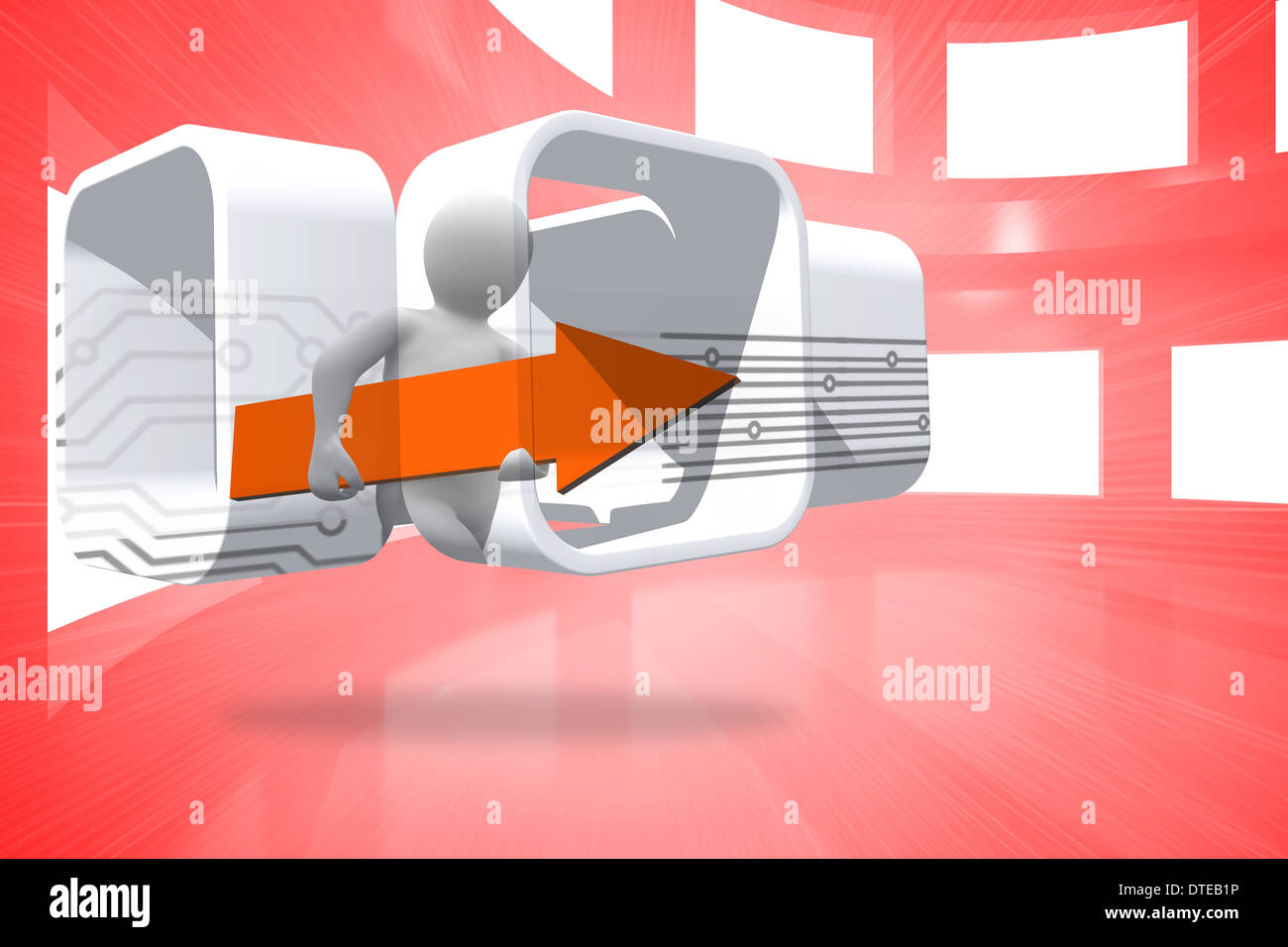 Orange arrow hi-res stock photography and images - Alamy