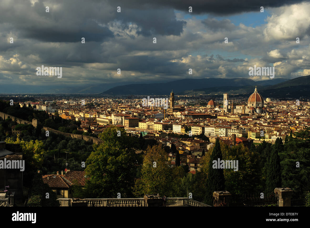 Florence top view hi-res stock photography and images - Alamy