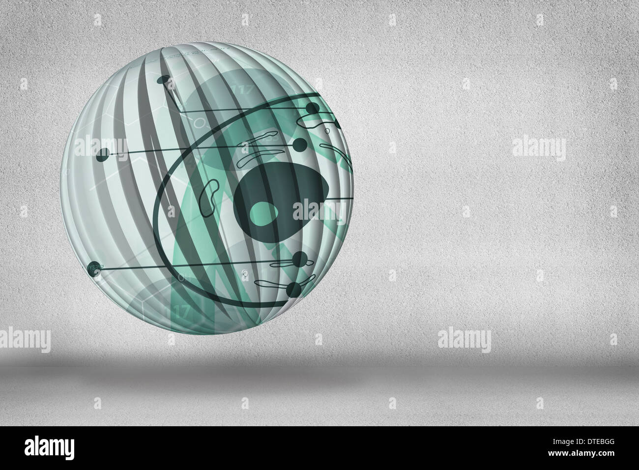 Composite image of biology diagram on abstract screen Stock Photo - Alamy