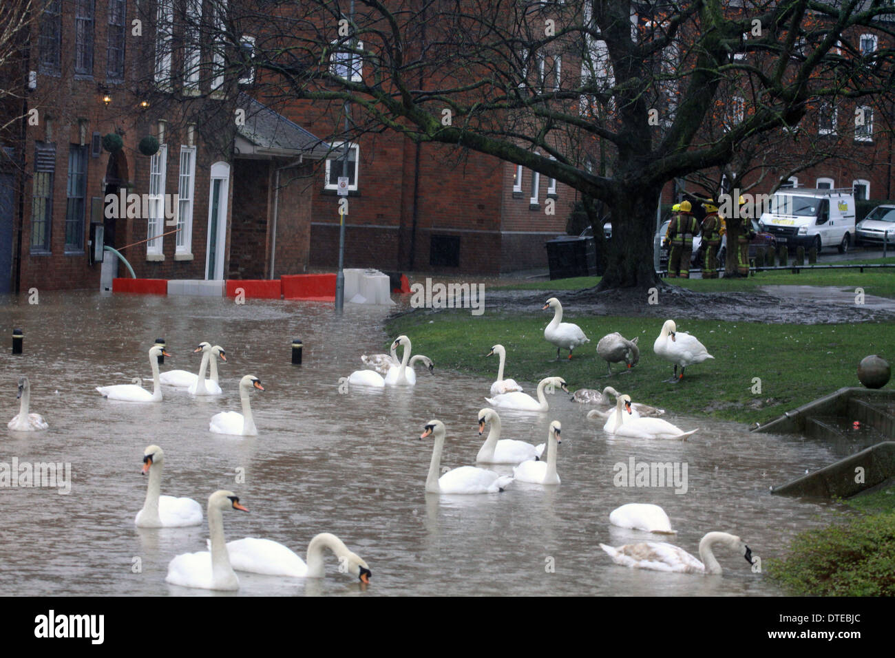 Worcester Flooding 2014 Stock Photo - Alamy