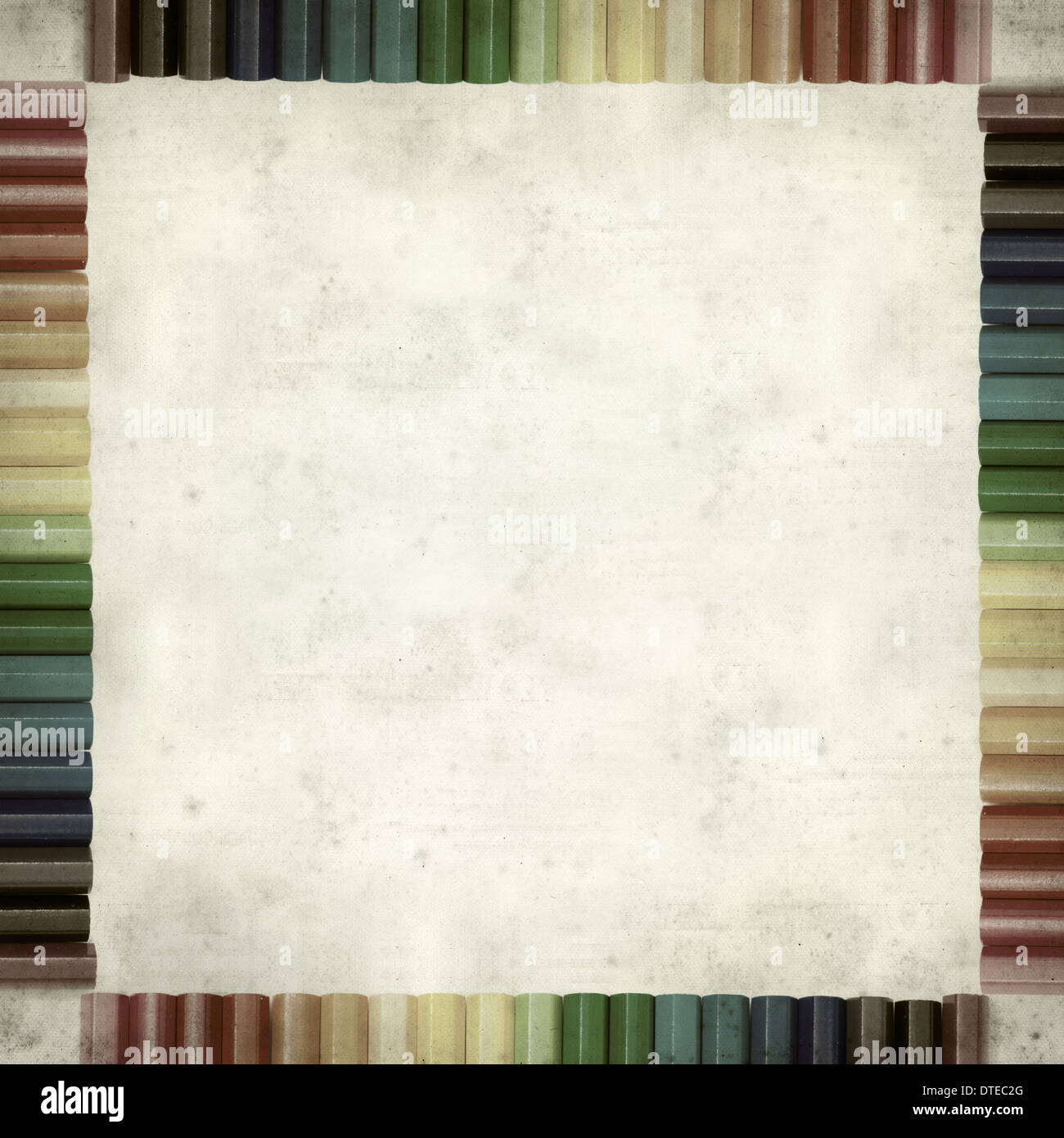 textured old paper background with color pencils Stock Photo - Alamy