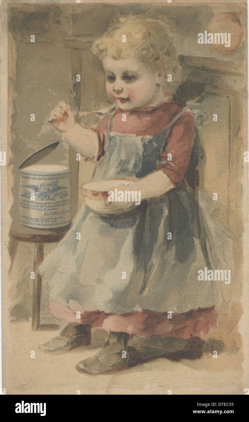 This Victorian trade card from N.Y. Condensed Milk Co. depicts birds ...