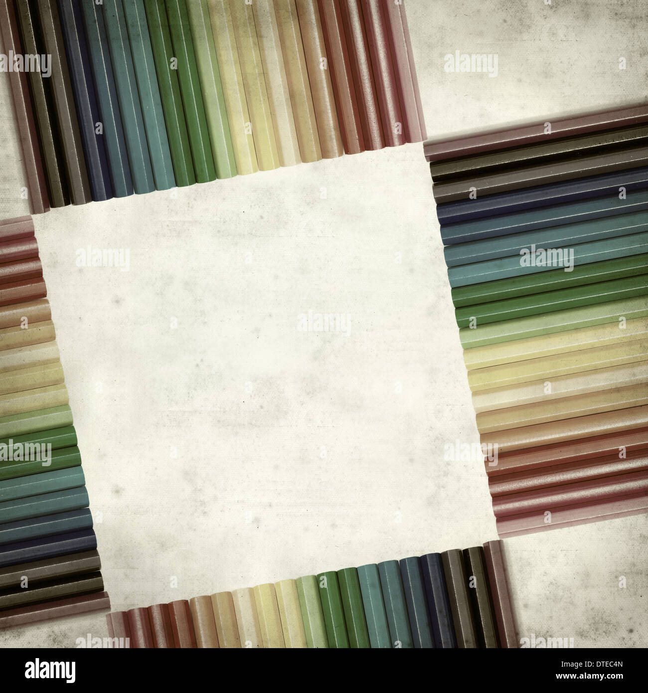 textured old paper background with color pencils Stock Photo - Alamy