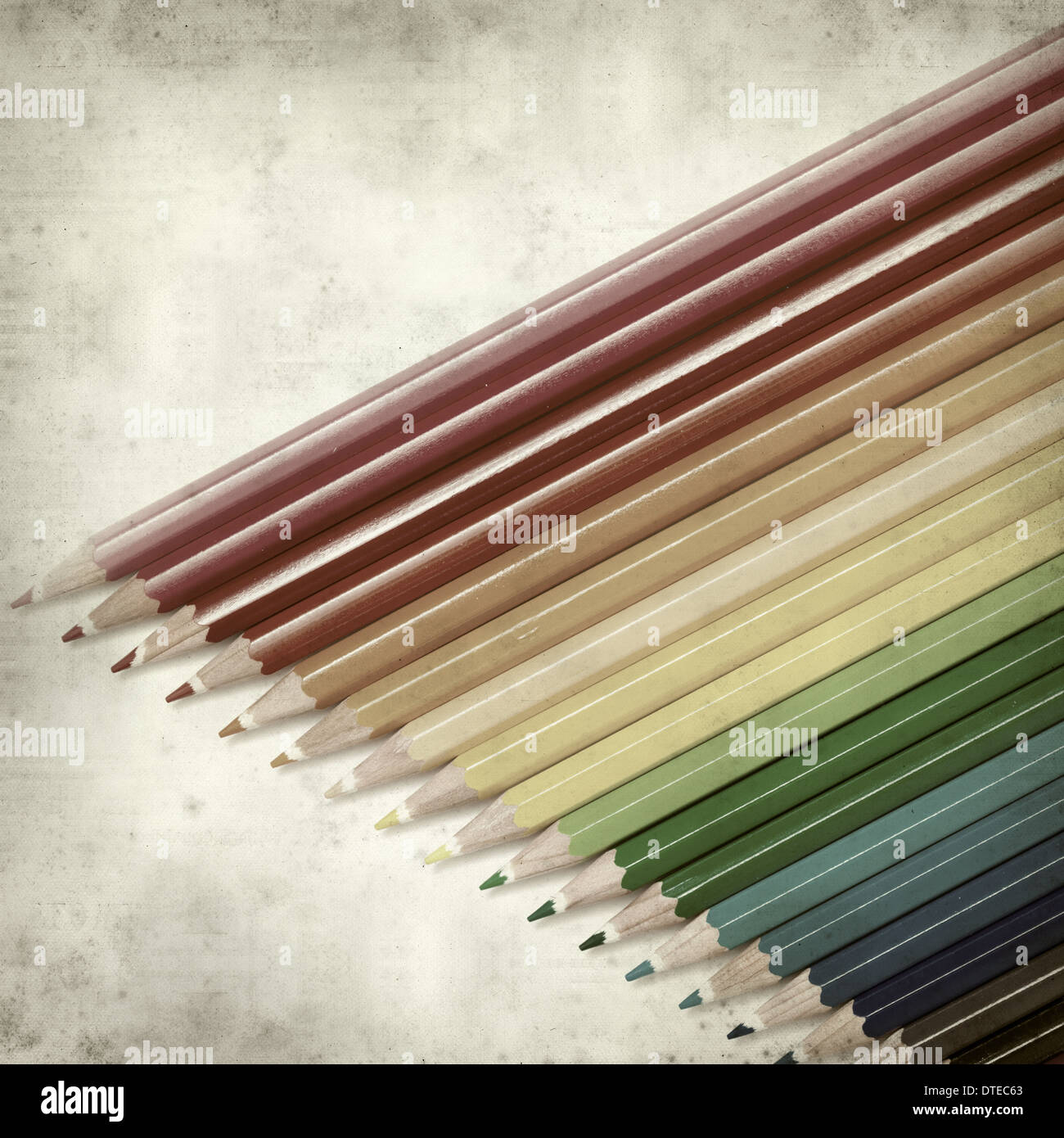 textured old paper background with color pencils Stock Photo - Alamy