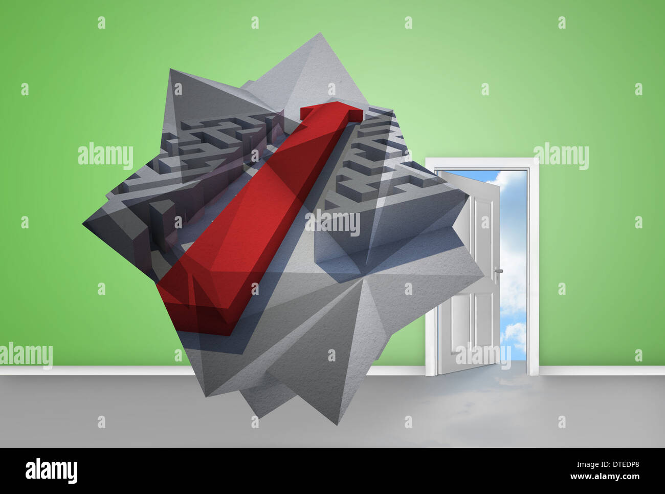 Arrow through wall hi-res stock photography and images - Alamy