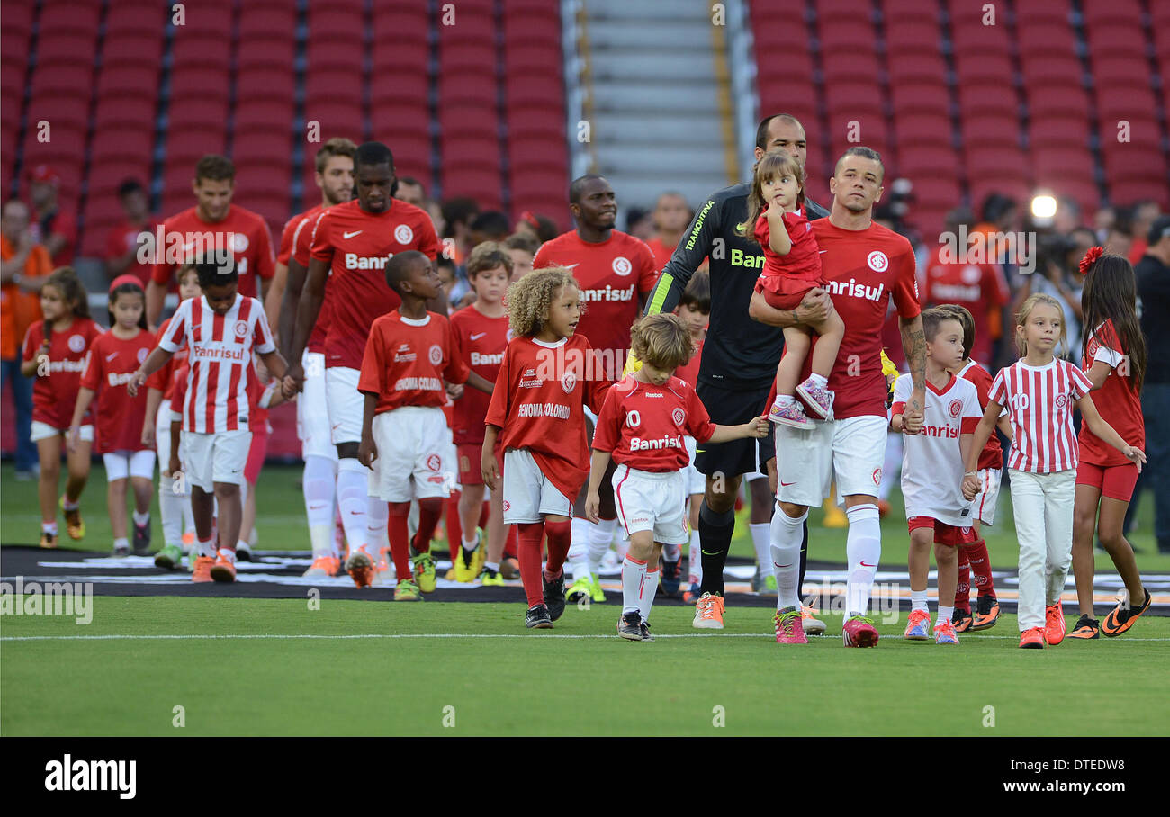 Porto Alegre, Brazil. 15th Feb, 2014. Internacional team in the ...