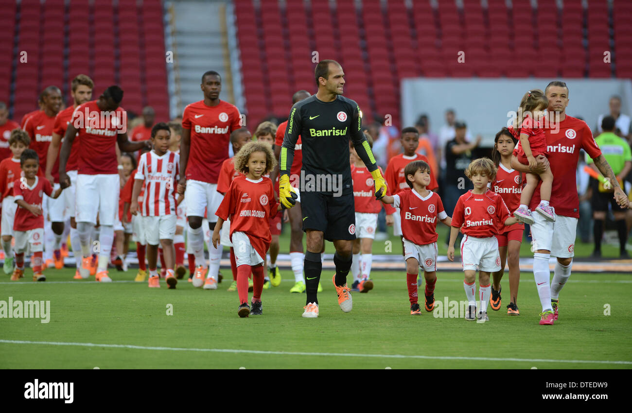 Porto Alegre, Brazil. 15th Feb, 2014. Internacional team in the ...