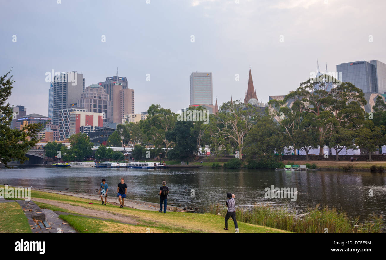 Melbourne city bridge view victoria Australia skyline City from the ...