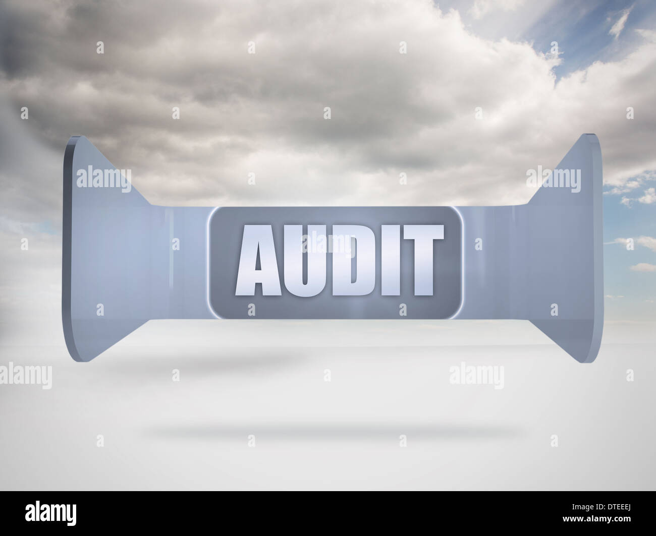 Composite image of audit banner on abstract screen Stock Photo - Alamy