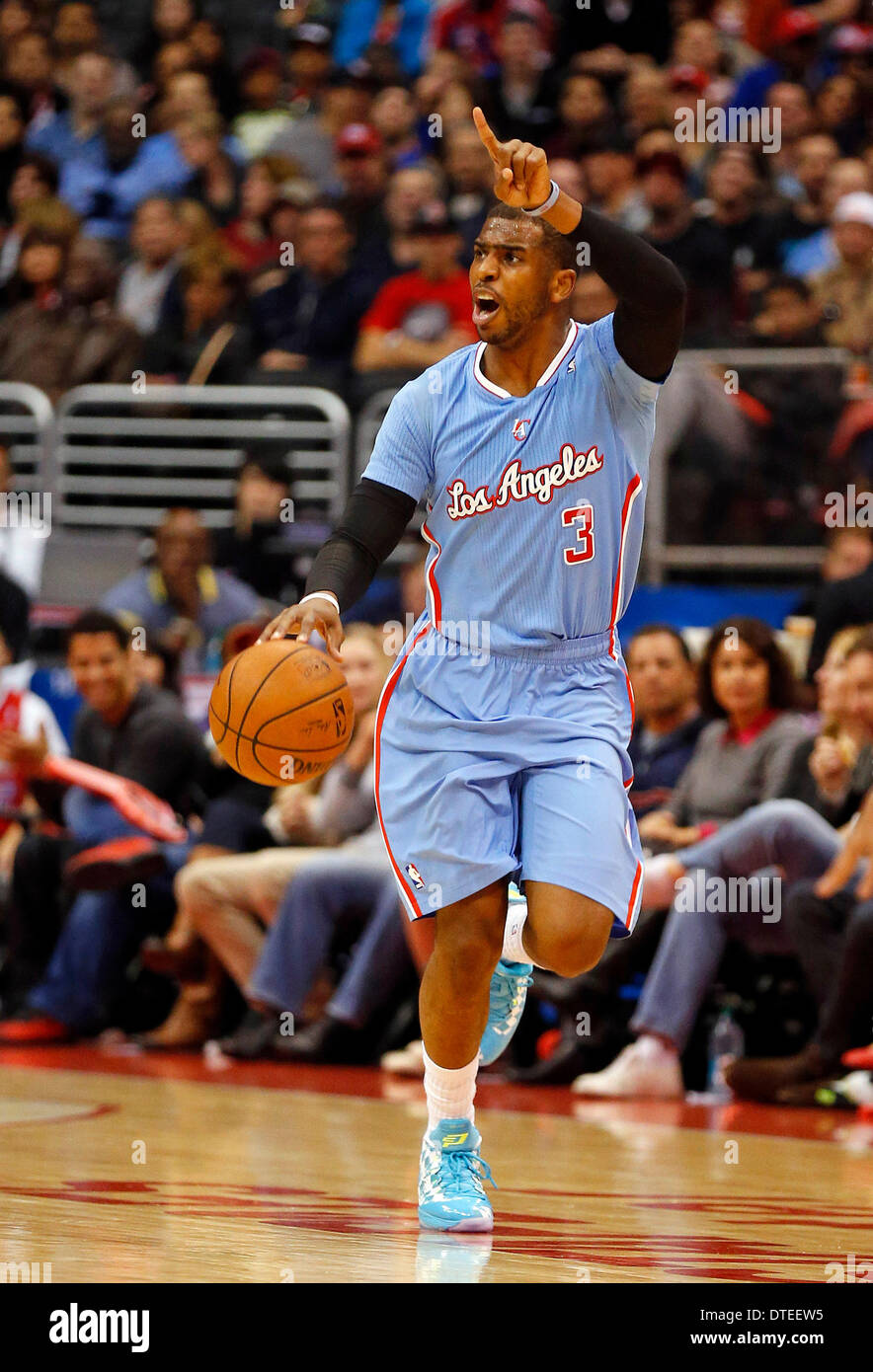 Los Angeles, California, USA. 09th Feb, 2014. Chris Paul #3 of the Los ...