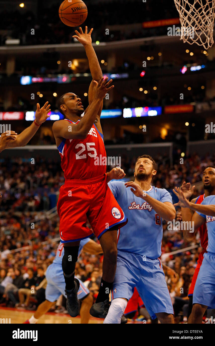 Los Angeles, California, USA. 09th Feb, 2014. Elliot Williams #25 of ...