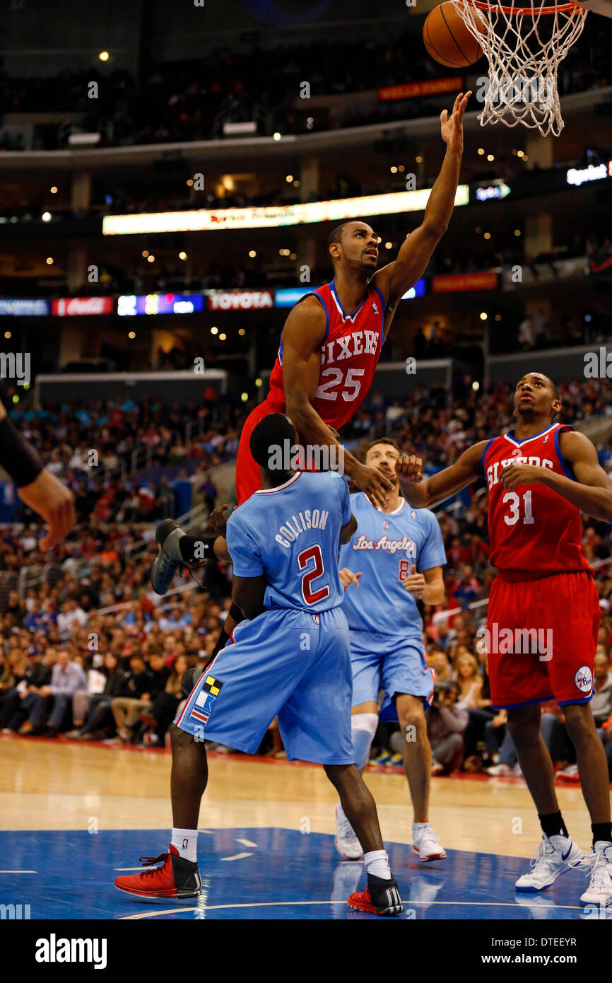 Los Angeles, California, USA. 09th Feb, 2014. Elliot Williams #25 of ...