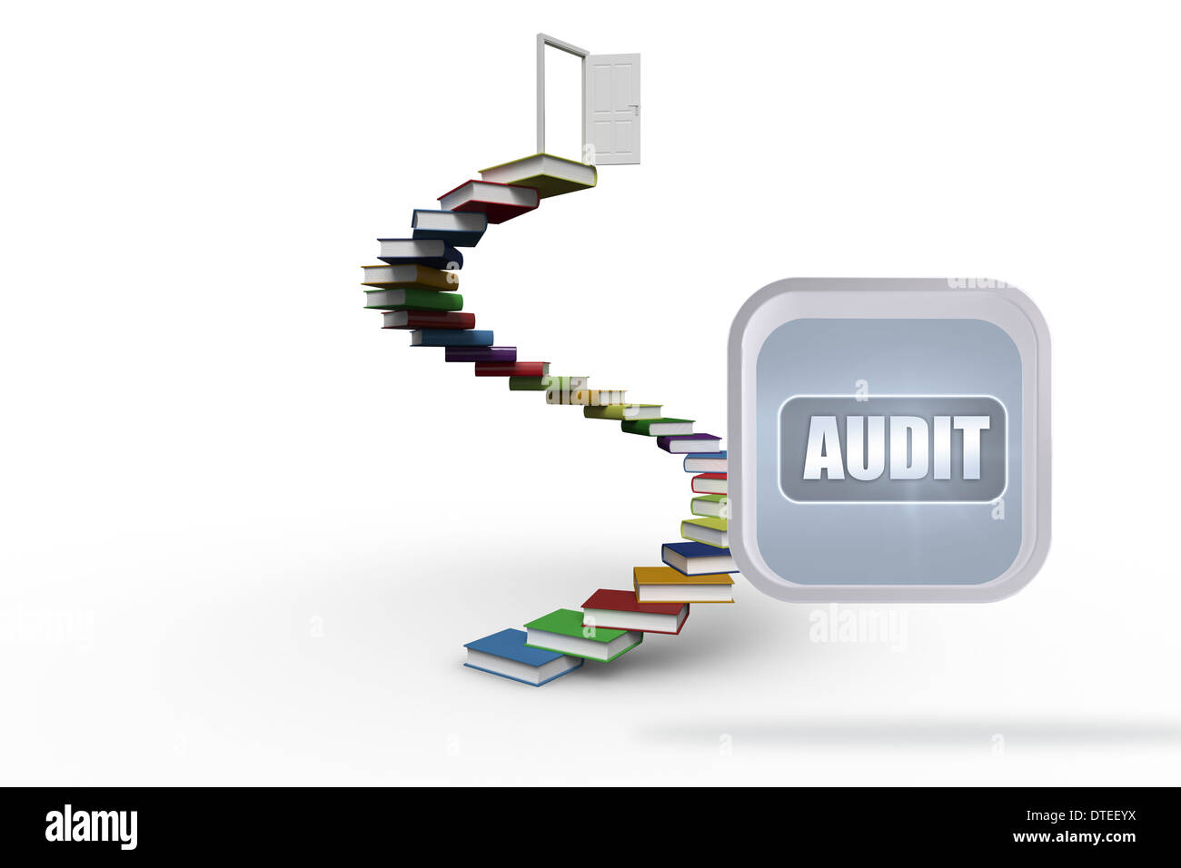 Composite image of audit banner on abstract screen Stock Photo - Alamy