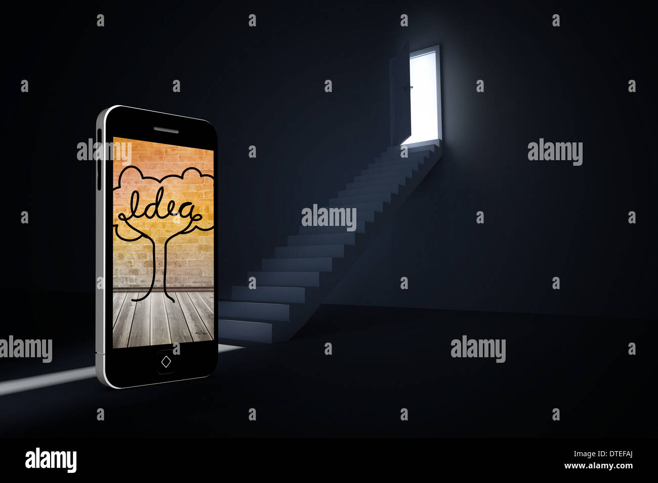 Idea smartphone hi-res stock photography and images - Alamy