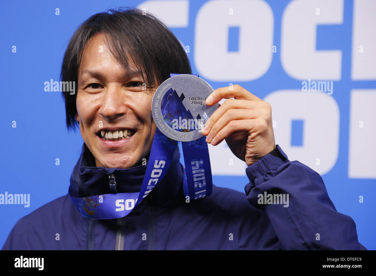 Sochi, Russia. 16th Feb, 2014. Noriaki Kasai (JPN) Ski Jumping : Men's ...
