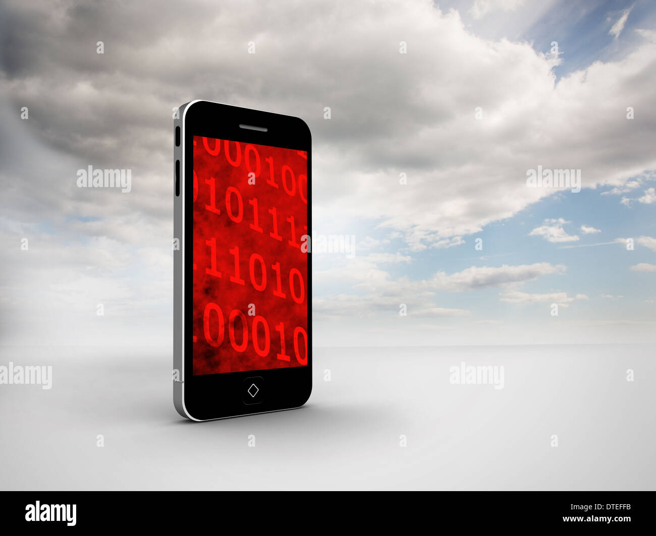 Blue screen binary code screen hi-res stock photography and images - Alamy
