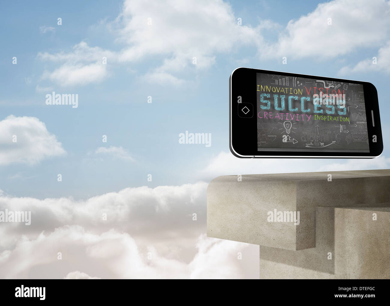 Success smartphone hi-res stock photography and images - Alamy