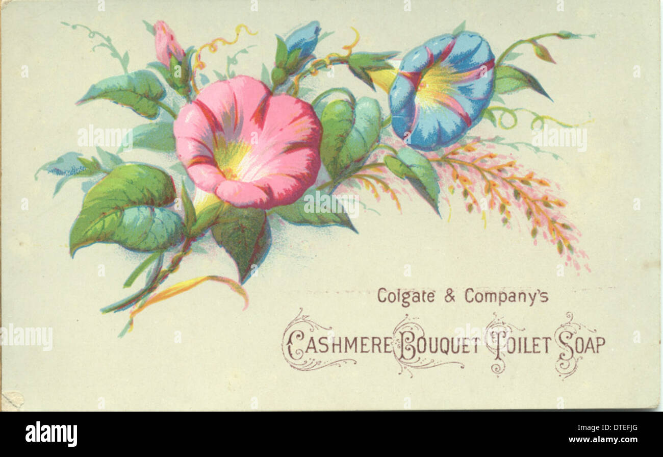 This trade card from Colgate & Company features imagery associated with ...