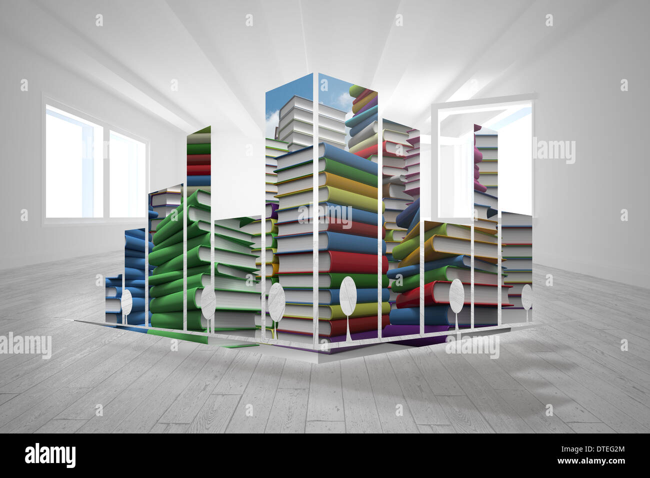 Books wall display hi-res stock photography and images - Alamy