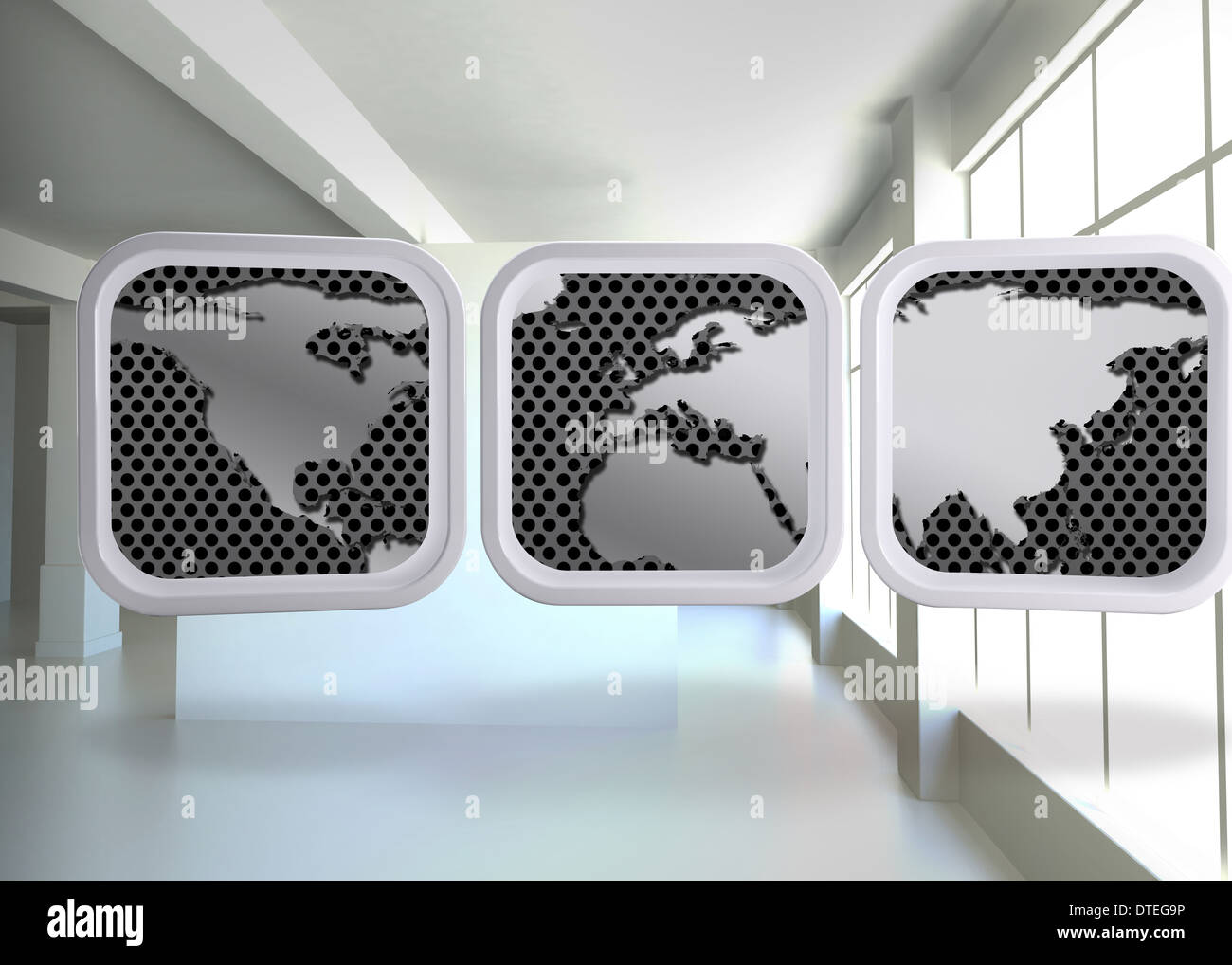 Map screen room hi-res stock photography and images - Alamy