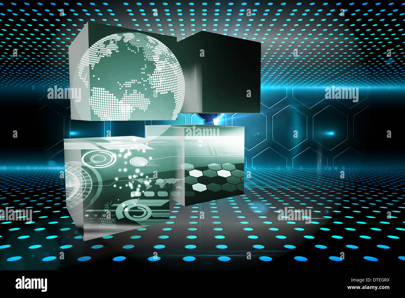 Dot earth hi-res stock photography and images - Alamy