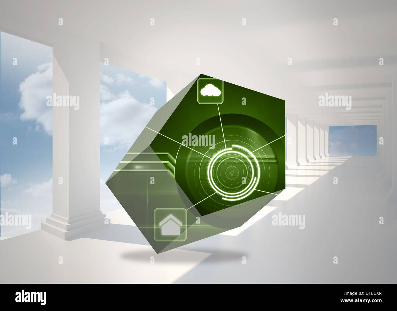 Digital composite futuristic room interface hi-res stock photography ... Digital composite futuristic room interface hi-res stock photography ...