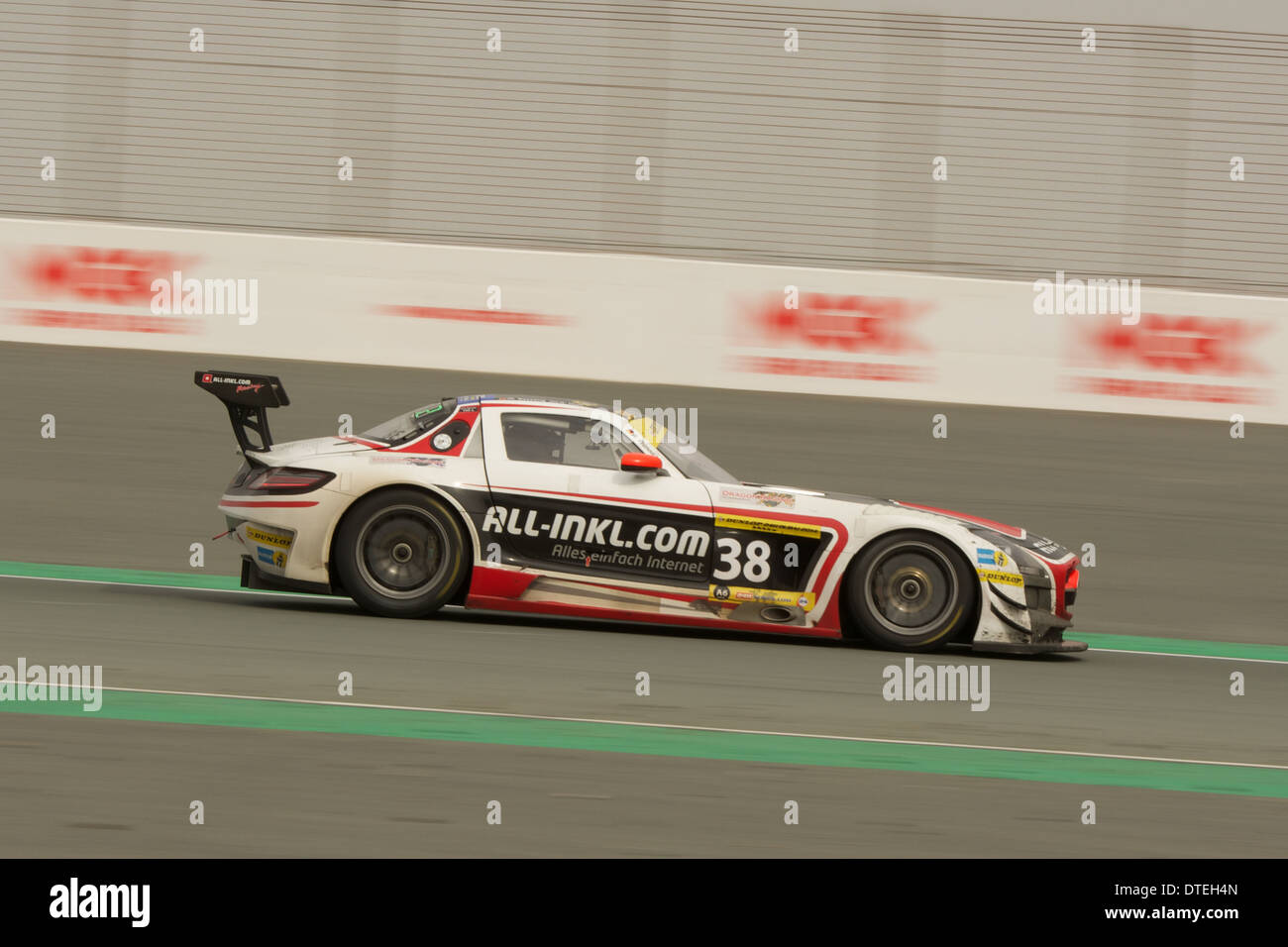 The Mercedes SLS AMG GT3 car of ALL-INKL.COM racing team was in second ...