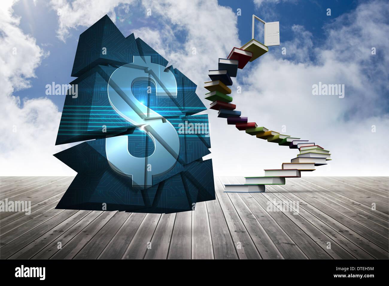 Education book and dollar sign hi-res stock photography and images - Alamy