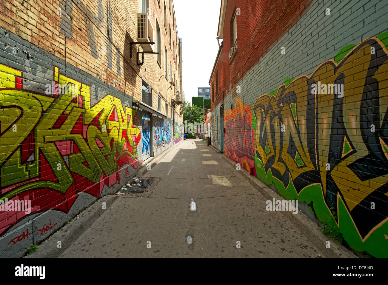 Graffiti walls in Queen West area of Toronto Stock Photo - Alamy