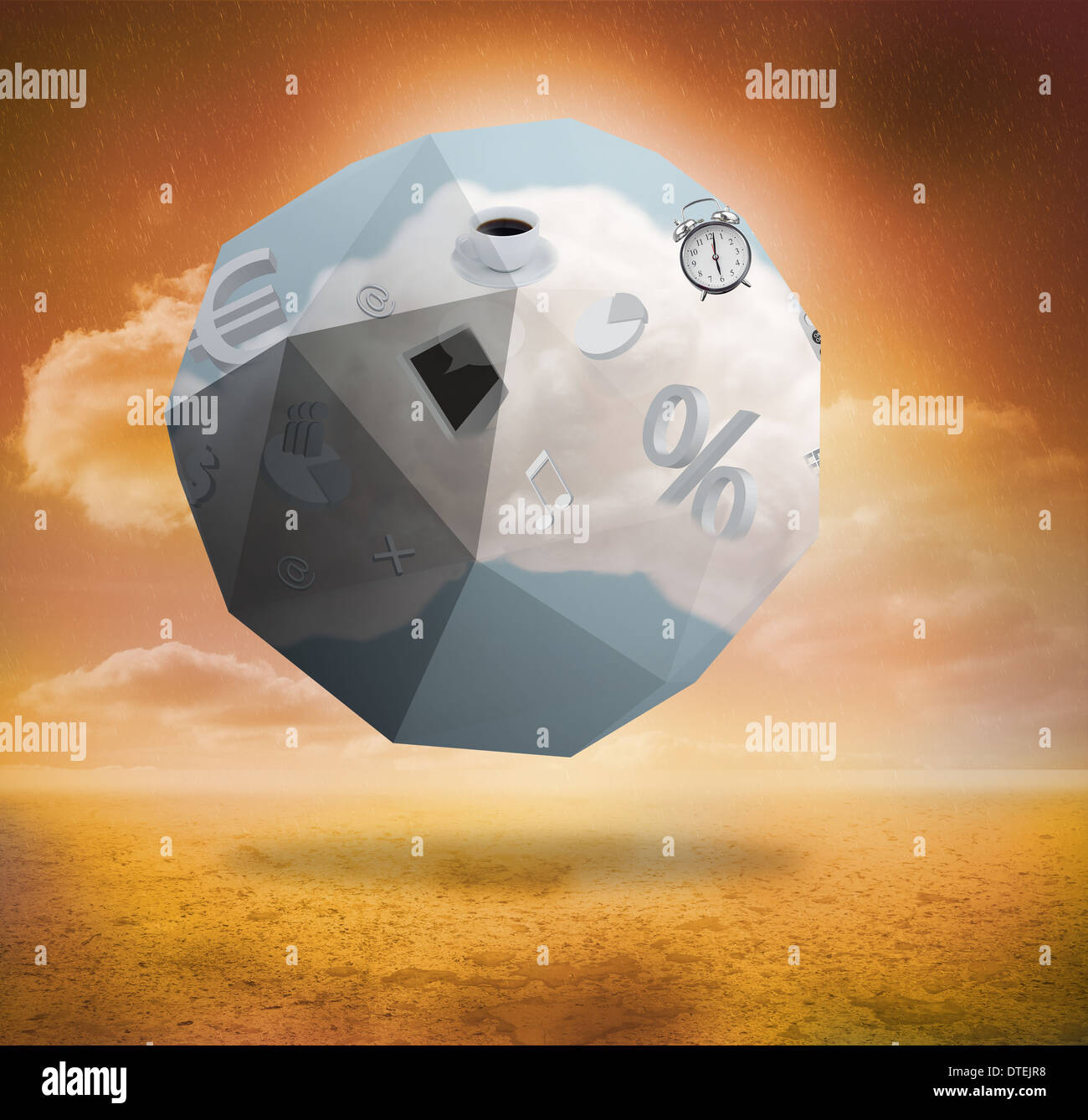 Cloud computing graphic with apps on grey background Stock Photo - Alamy