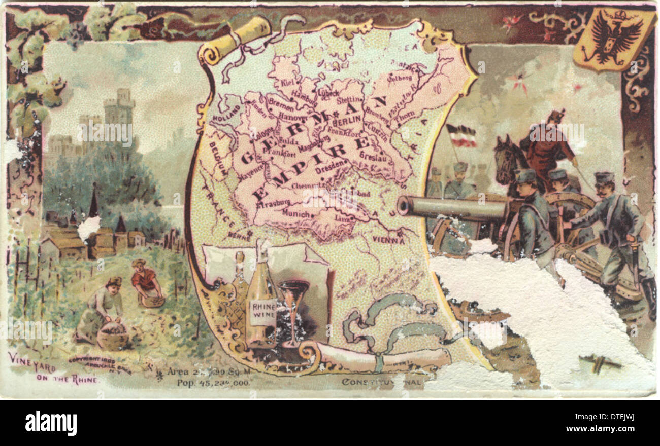 This Victorian trade card from Arbuckle Bros. Coffee Co. features arms ...