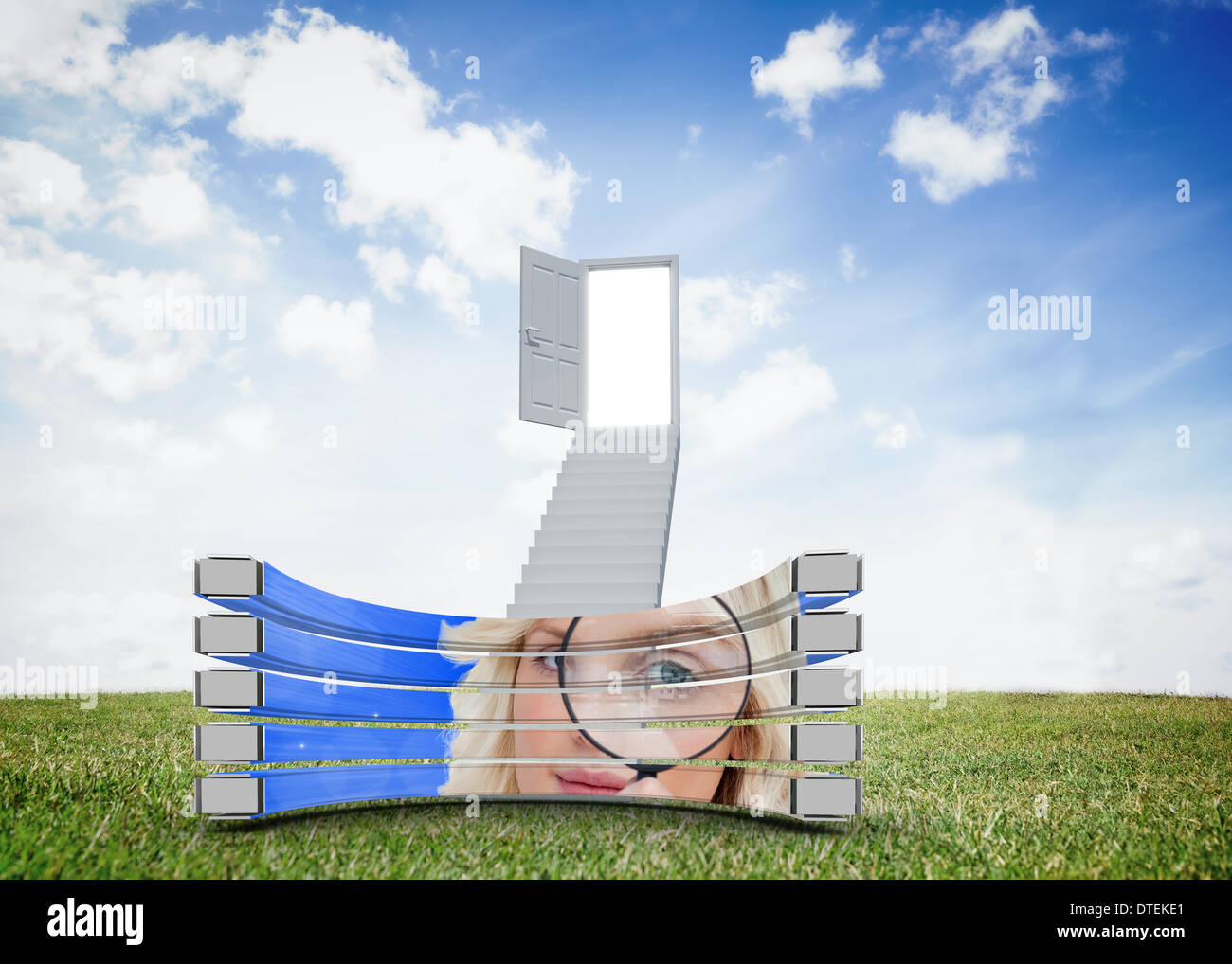 Magnifying glass computer screen hi-res stock photography and images ...