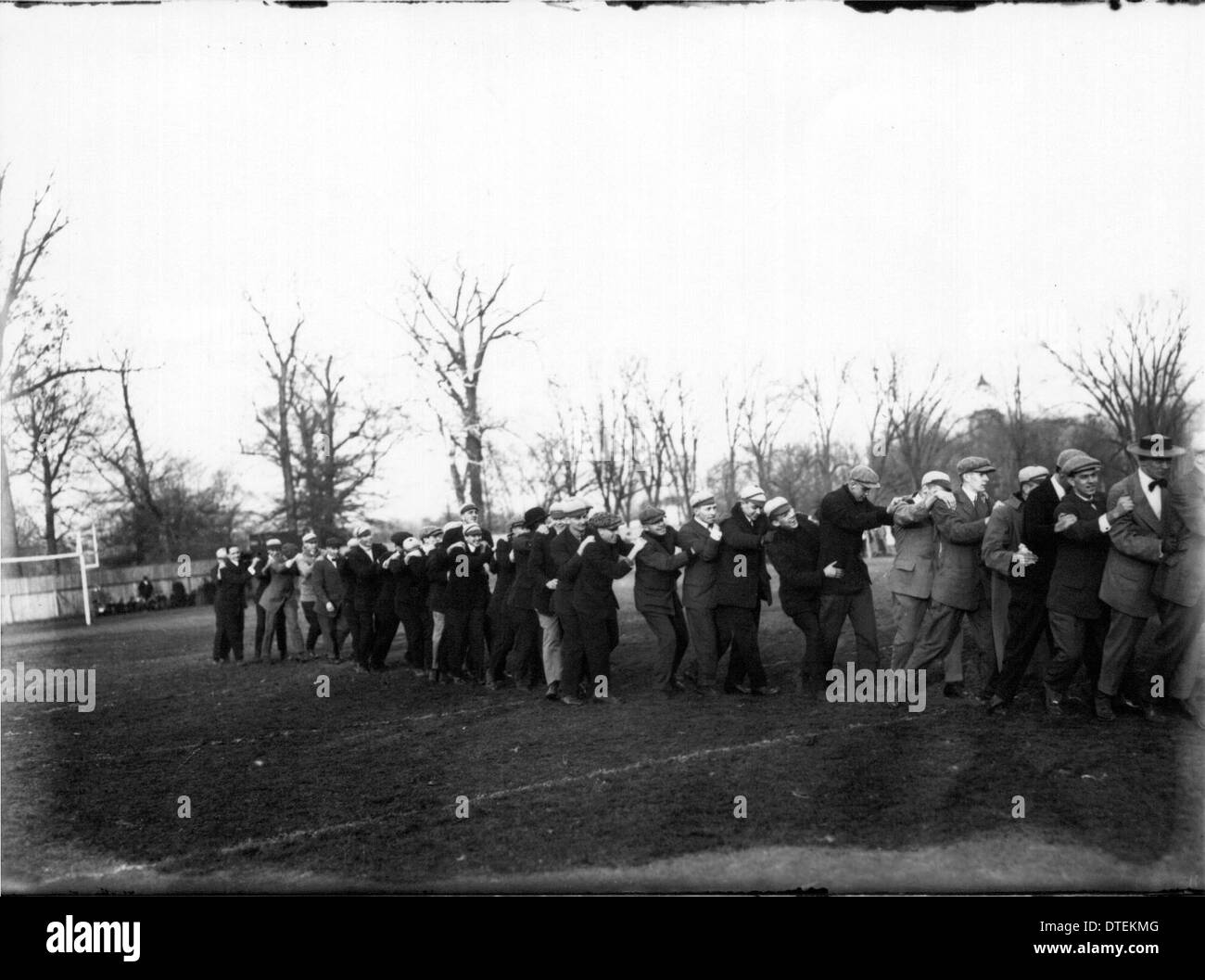 This photograph from the 1912 Miami-Denison football game captures a ...