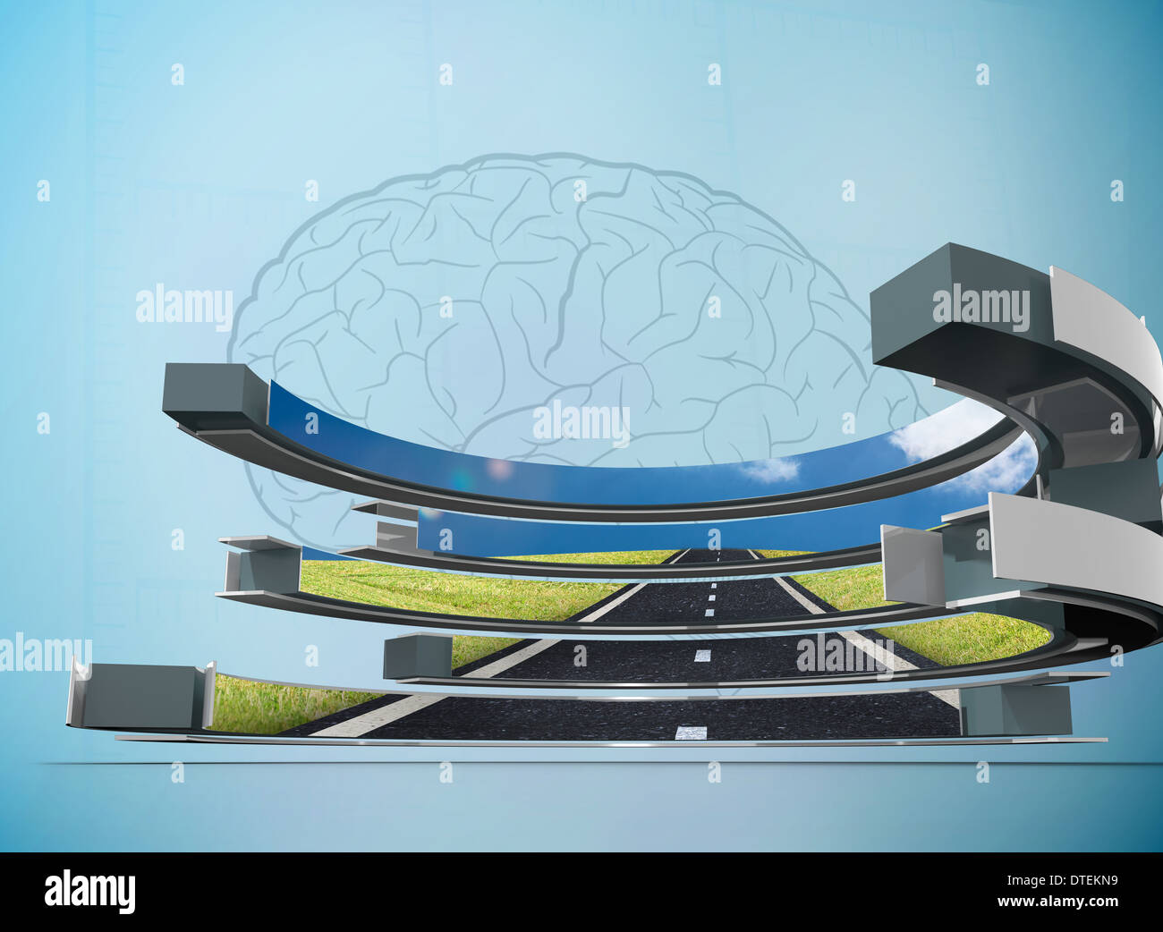 Road screen hi-res stock photography and images - Alamy