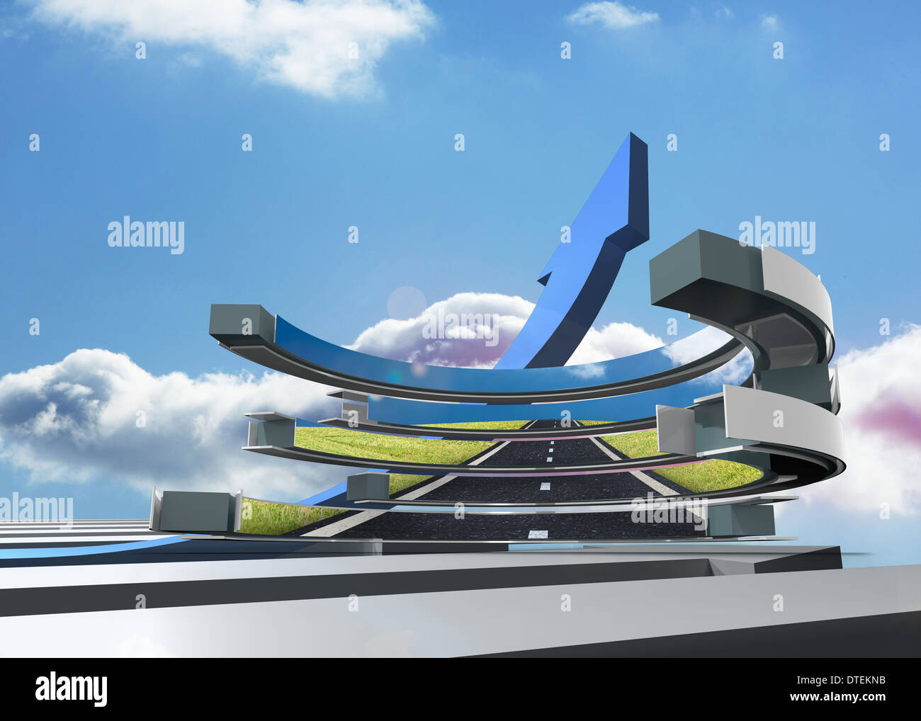 Road abstract hi-res stock photography and images - Alamy