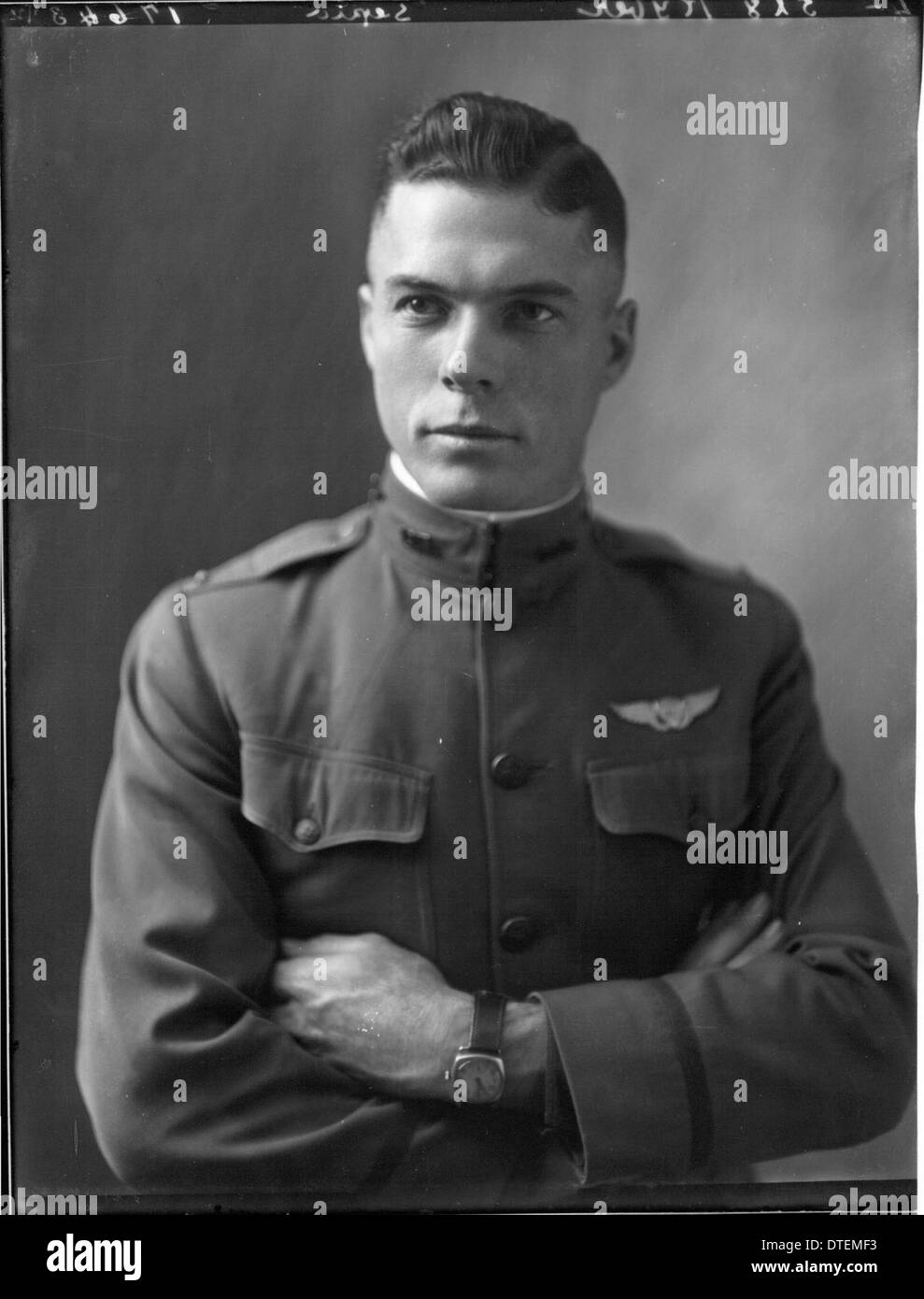 This portrait photograph from 1918 features William Robson in military ...