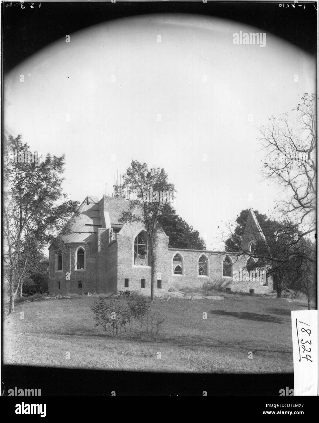 Kumler Chapel construction [1919] Stock Photo - Alamy